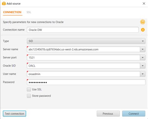 step 5 use aws sct to convert the oracle schema to amazon redshift