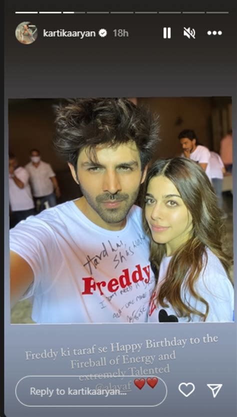 Alaya F Turns A Year Older Her Freddy Co Star Kartik Aaryan Drops