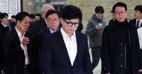 한동훈 내각 총사퇴 관련자 책임 대통령 탈당 제안
