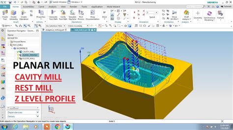 nx cam day cavity mill youtube