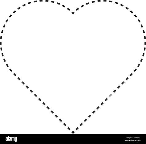 Heart Shape Dotted Symbol Icon Vector For Creative Graphic Design Ui Element In A Pictogram