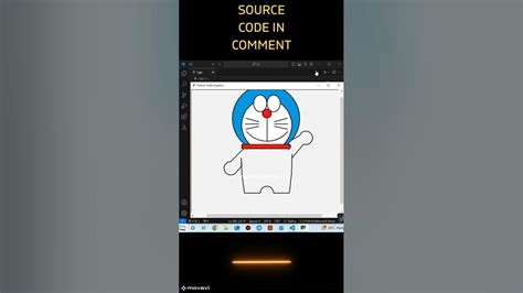Making Doraemon Using Python Codingtutorial Programing Pythonshorts Youtube