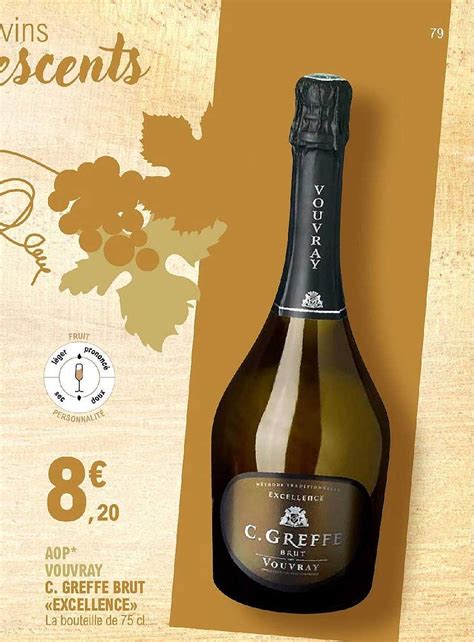 Promo Aop Vouvray C Greffe Brut Excellence Chez E Leclerc