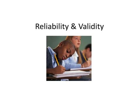 PPT Reliability Validity PowerPoint Presentation Free Download ID