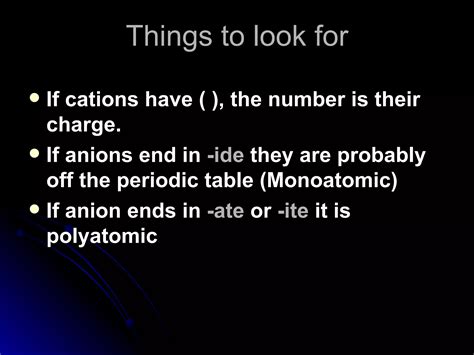 Nomenclature 2 Ionic Compounds Ppt