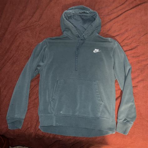 Mens Nike Teal Hoodie Size Medium Small White Depop