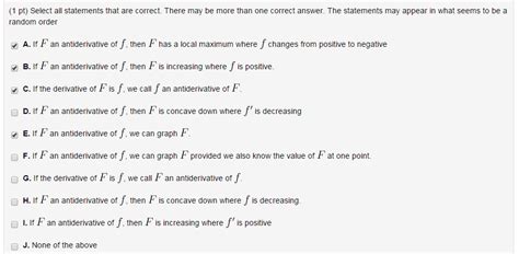 Solved Select All Statements That Are Correct There May Be Chegg Com