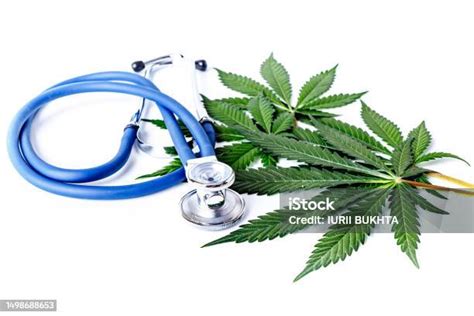 医療用マリファナと聴診器医療処方箋シートの上に大麻錠剤cbdオイルの緑の葉 医療用マリファナのコンセプトコピー用スペース付きの選択フォーカス