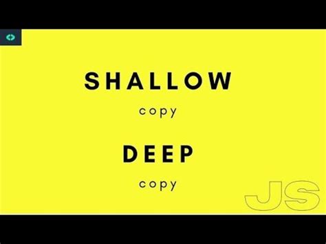 Shallow Copy And Deep Copy Made Easy In JavaScript Advanced Concepts YouTube