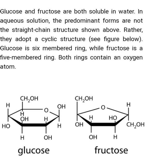 Fructose Ring Structure