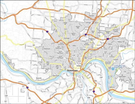 Cincinnati Ohio Zip Code Map Maps For You