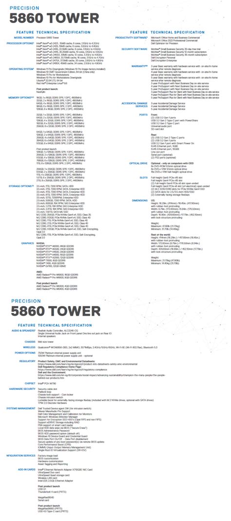 Dell Precision 7960 Tower And Precision 5860 Tower Announced With Intel