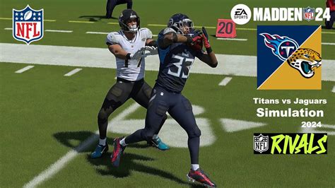 Madden 24 Jamal Adams Titans Vs Jaguars Rival Game Sim 2024 Madden 25