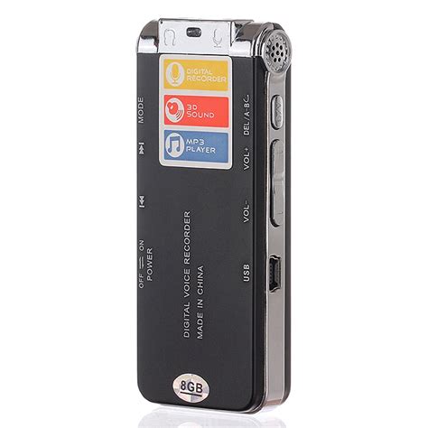 Nololo 8bg Digital Voice Recorder Sound Recorder Audio Mp3 Player Sound