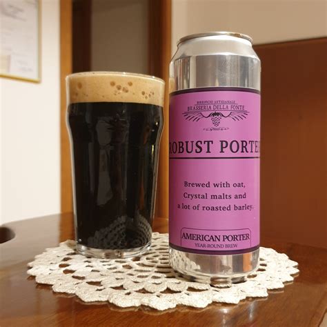 Recensione Brasseria Della Fonte Robust Porter Beerslinger89