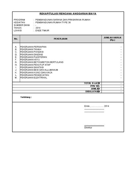 Contoh Format Rab Pdf