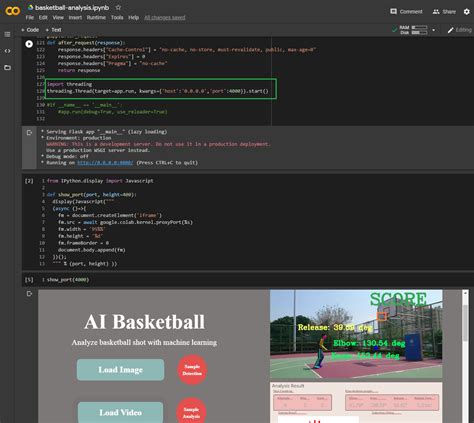 Ai Basketball Analysis On Google Colab Issue Chonyy Ai