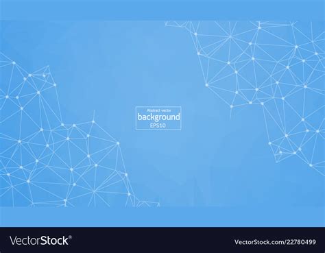 Abstract Blue Geometric Polygonal Background Vector Image