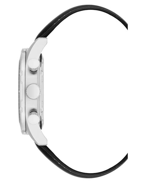 The Lloyd Watch Black Leather And Silver