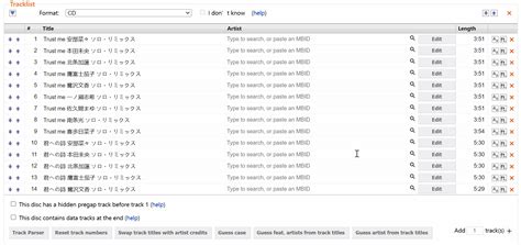 Artist Credits Helper Split Append And Guess Musicbrainz