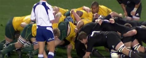 Scrum Collapses And Re Sets Green And Gold Rugby