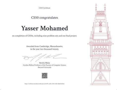Yasser Mohamed On Linkedin Harvard Cs50x Programming Computerscience Problemsolving