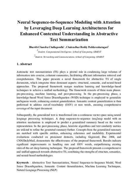 Pdf Neural Sequence To Sequence Modeling With Attention By Leveraging