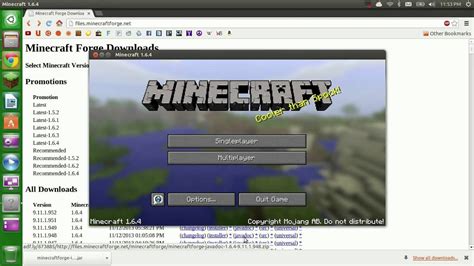 how to install minecraft forge in ubuntu youtube