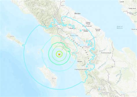 Earthquake Of Magnitude 6 Strikes Northern Sumatra Indonesia Asia