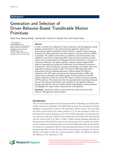 Pdf Generation And Selection Of Driver Behavior Based Transferable