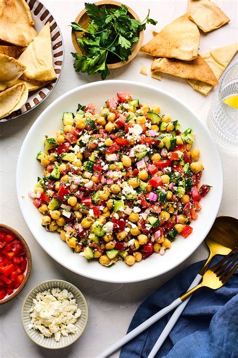 Mediterranean Chickpea Salad Two Peas And Their Pod Recipesedge