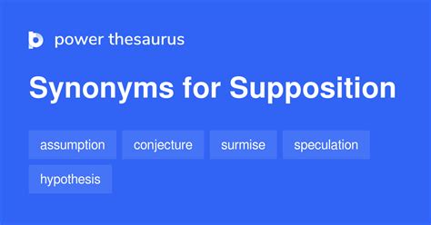Supposition Synonyms 884 Similar Words And Phrases