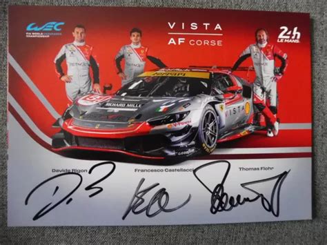 Carte Dedicacee 24 Heures Du Mans 2024 Ferrari 54 Le Mans 24h Eur 5 00