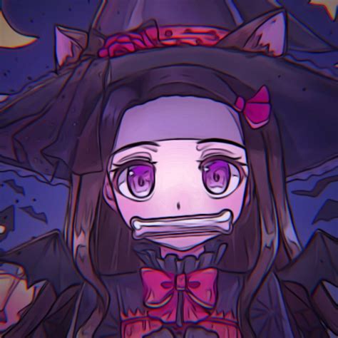 Nezuko Kamado Iconshalloween Kny Nezuko Fanart Anime Halloween