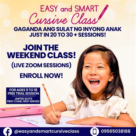 Easy And Smart Cursive Class Manila