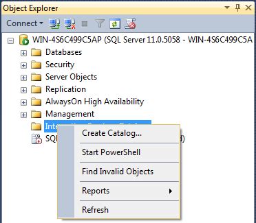 SQL SERVER Creating The SSIS Catalog Notes From The Field 058