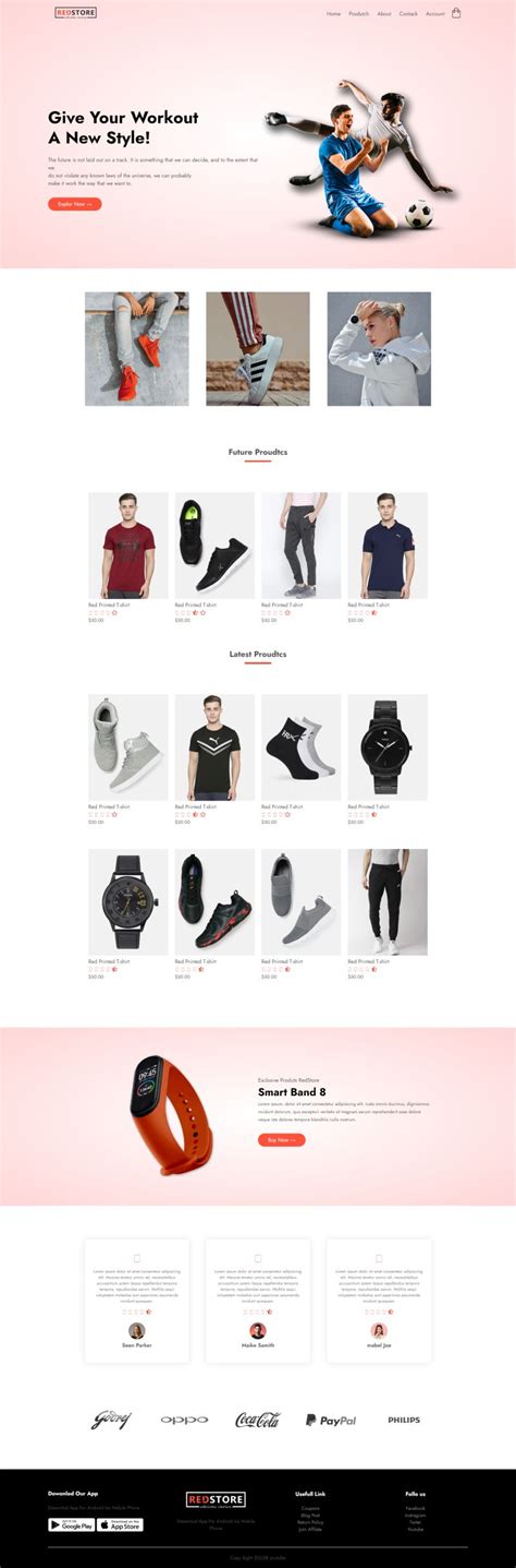 Abu Ahad On Linkedin Html And Css Landing E Comarce Side Live Demo