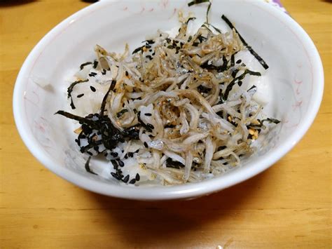 ジャコのせご飯、 兎兜のブログ