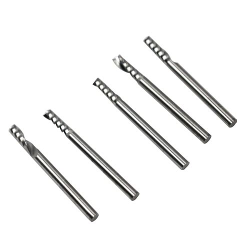 New PCS Mm One Flute Carbide Engraving CNC Router Bits Tools Cutting In Milling Cutter