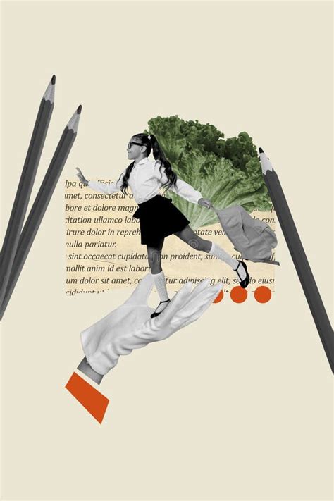 Vertical Artwork Collage Image Picture Of Black White Colors Arm Glove