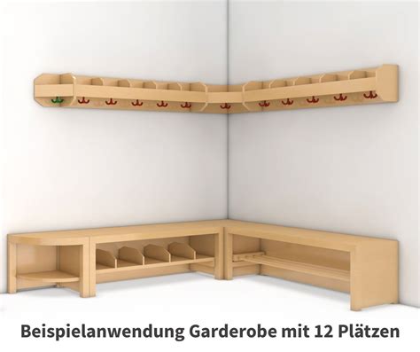 Garderobenablage Mit Leiste Für Erkennungsbildchen Für Kita Oder