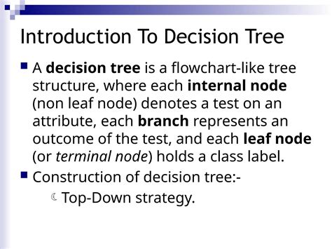 Decision Tree Machine Learning Classification Pptx Free Download