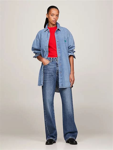 Straight Relaxed Jeans Mit Mittelhohem Bund Denim Tommy Hilfiger