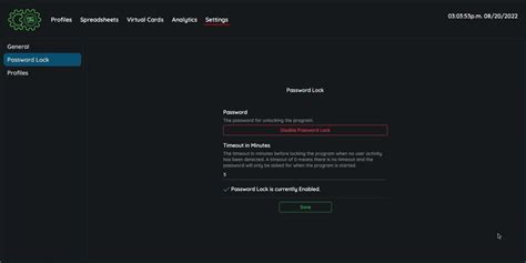 Profile Builder Settings Password Lock Aycd