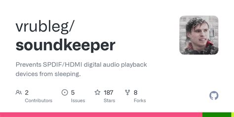 GitHub Vrubleg Soundkeeper Prevents SPDIF HDMI Digital Audio Playback Devices From Sleeping