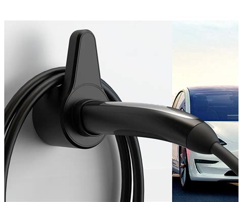Telsa Ev Charging Cable Organizer With Charger Plug Holster Cocket Ev