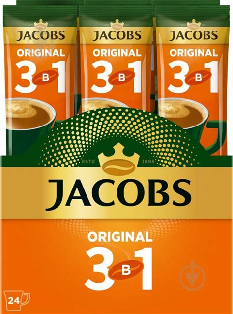 ᐉ Кавовий напій Jacobs 3 в 1 Original 12 г • Краща ціна в Києві ...