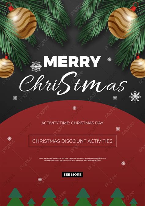 Christmas Party Event Poster Promotion Template Template Download On