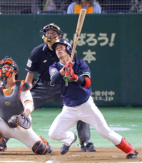 【ヤクルト】2年目の塩見が1号「無我夢中でがむしゃらに打ったら入った」 スポーツ報知