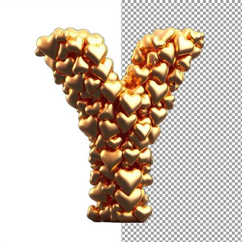 Premium Psd Gleaming 3d Heart Shaped Script